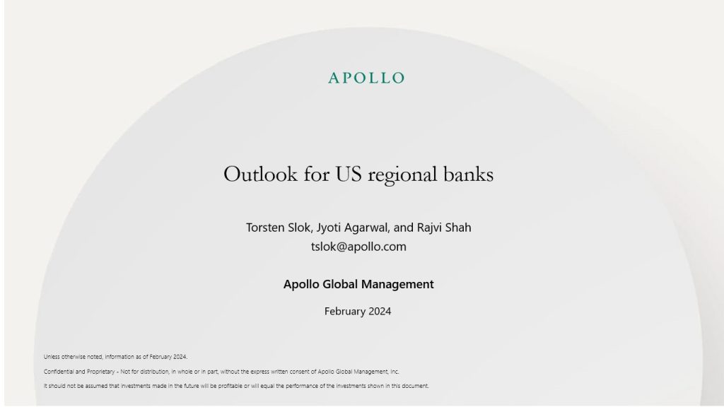 Outlook for Banks - Apollo Academy